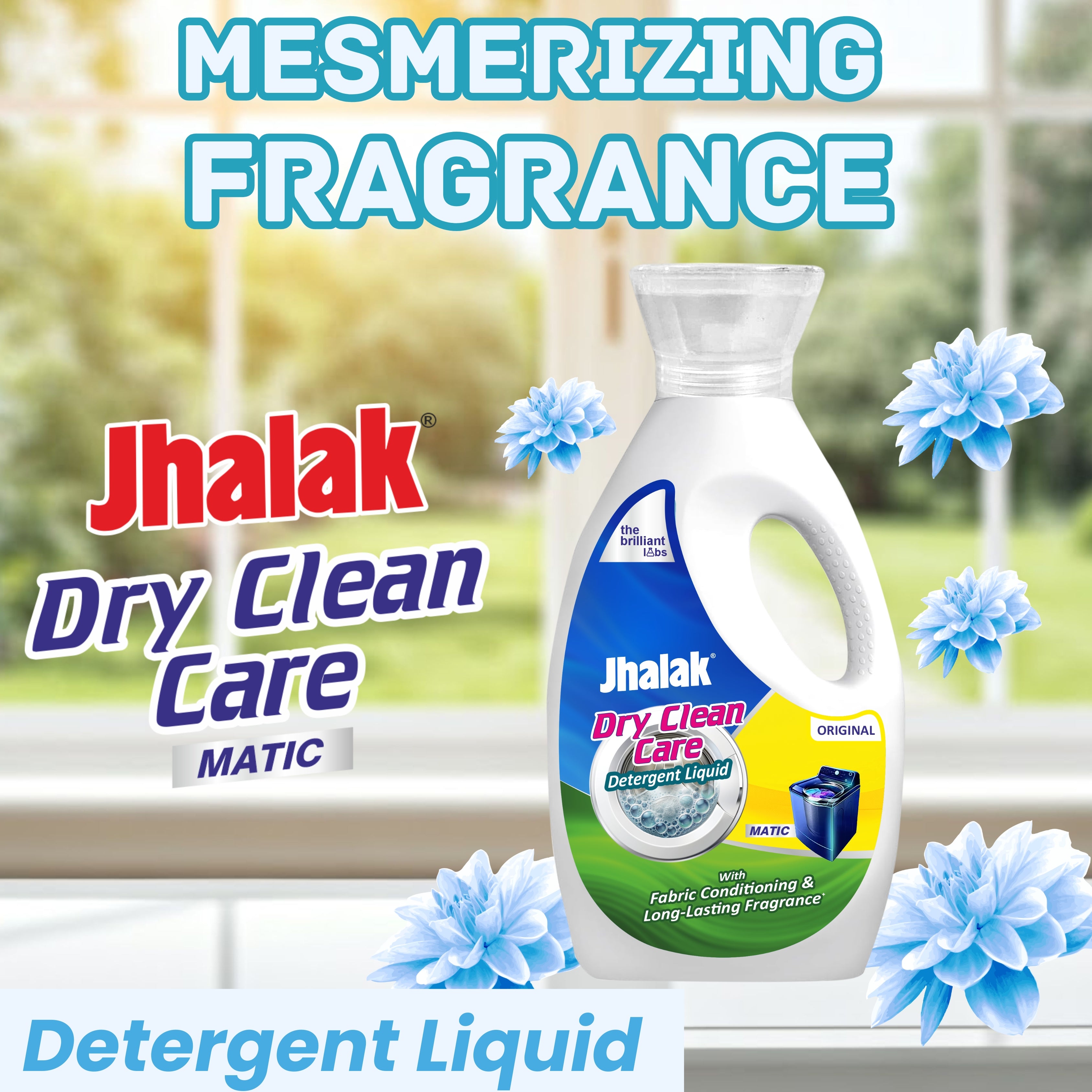Jhalak Dryclean Care Detergent Liquid with MESMERIZING FRAGRANCE ...